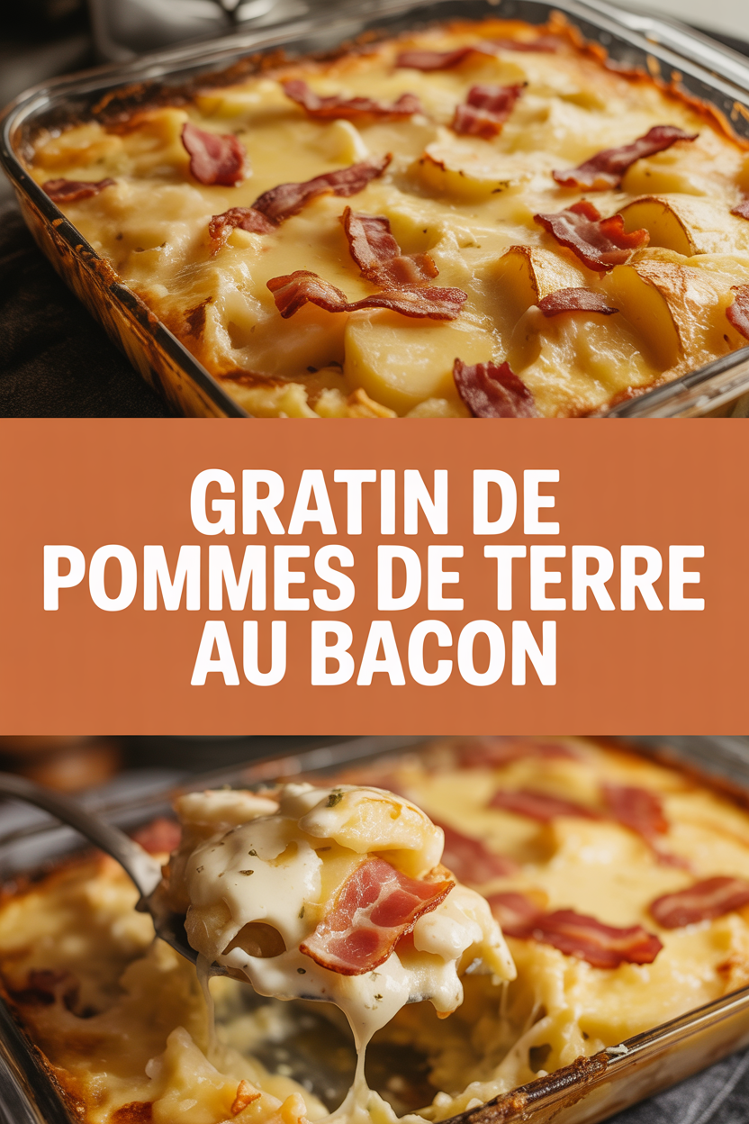 Gratin de pommes de terre au bacon - Top Recettes