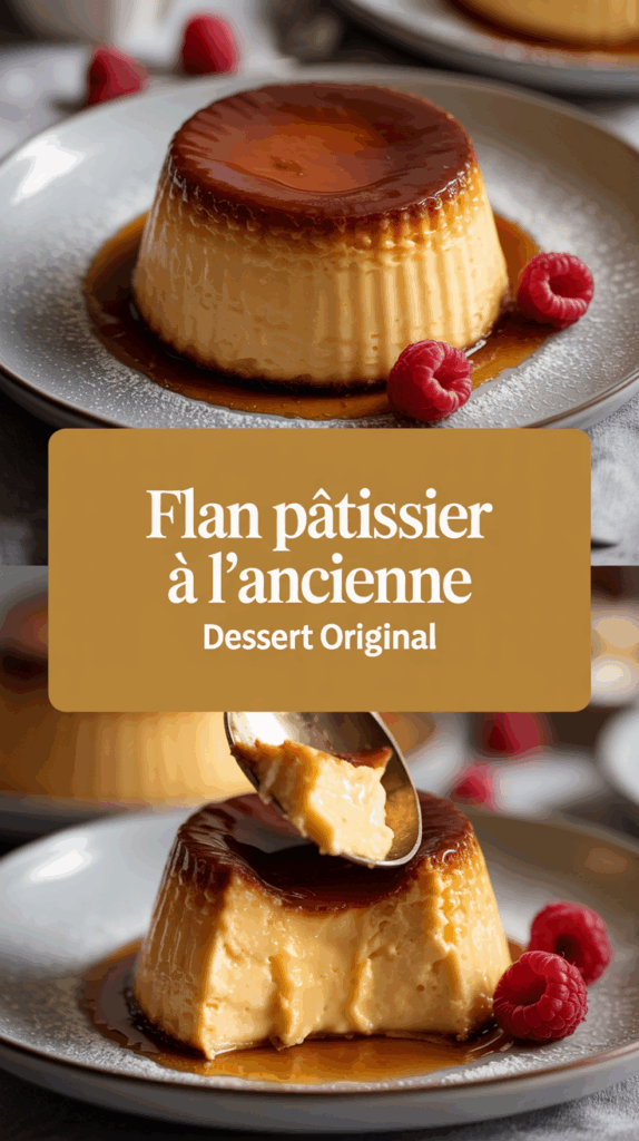 Flan pâtissier à l’ancienne dessert original - Top Recettes