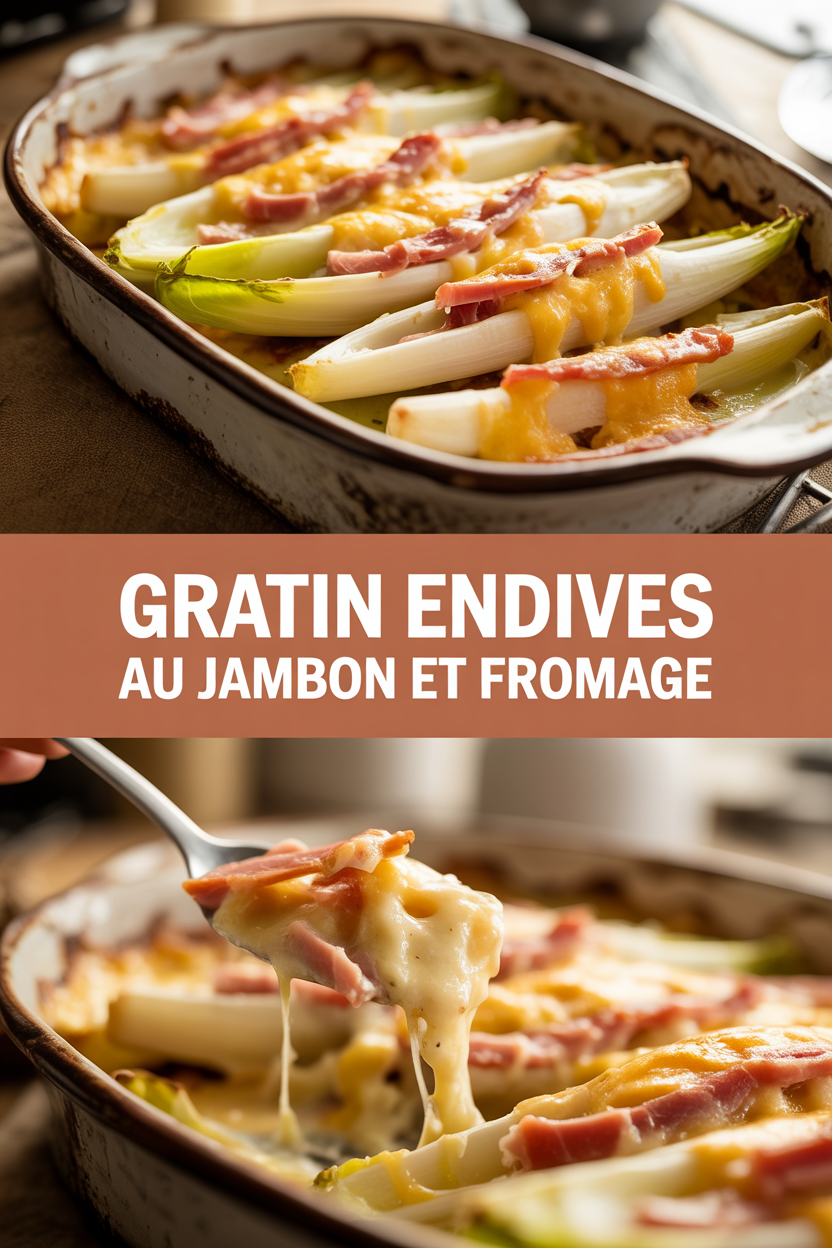 Gratin Endives au jambon et sauce fromage - Top Recettes