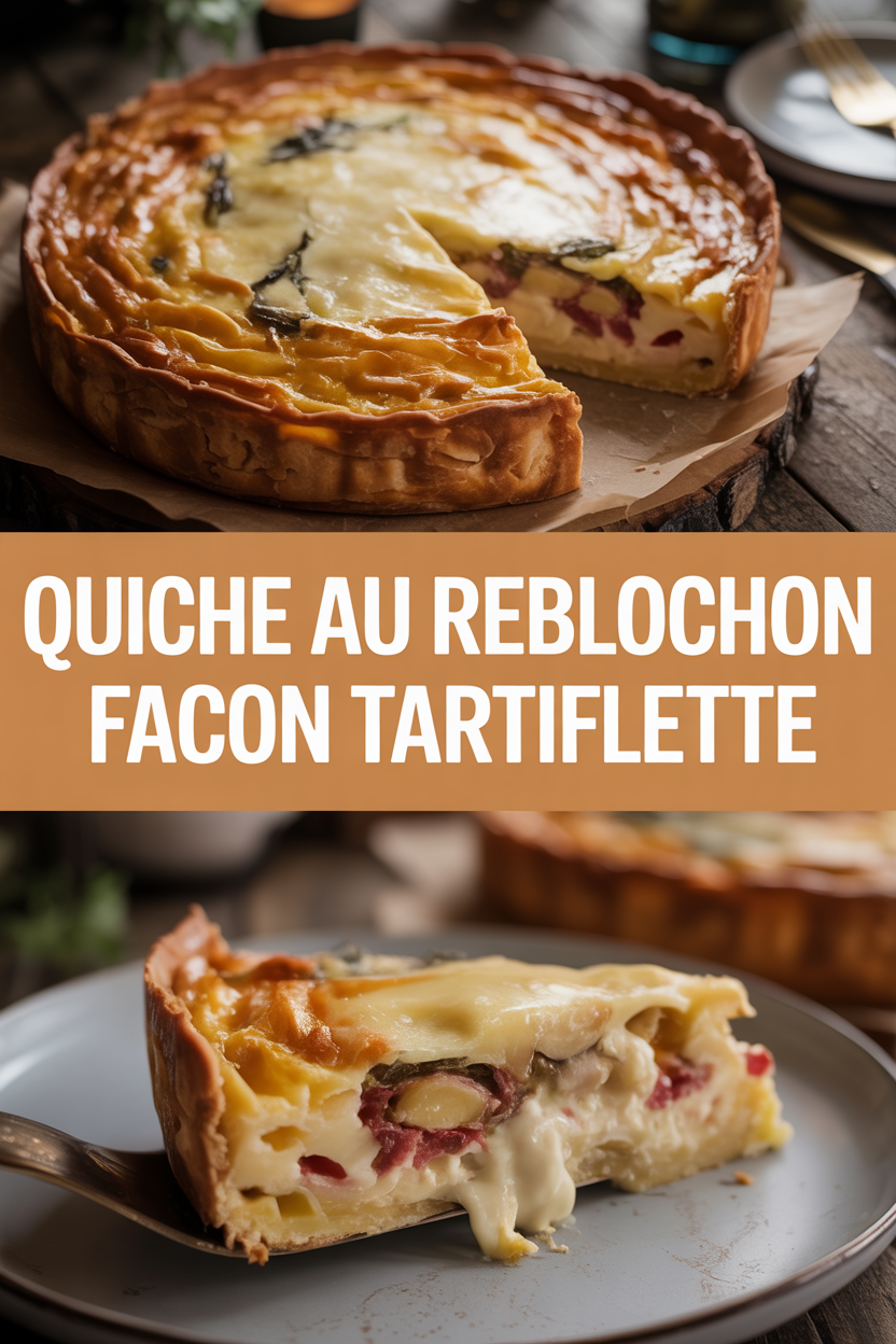 Quiche au reblochon façon tartiflette - Top Recettes