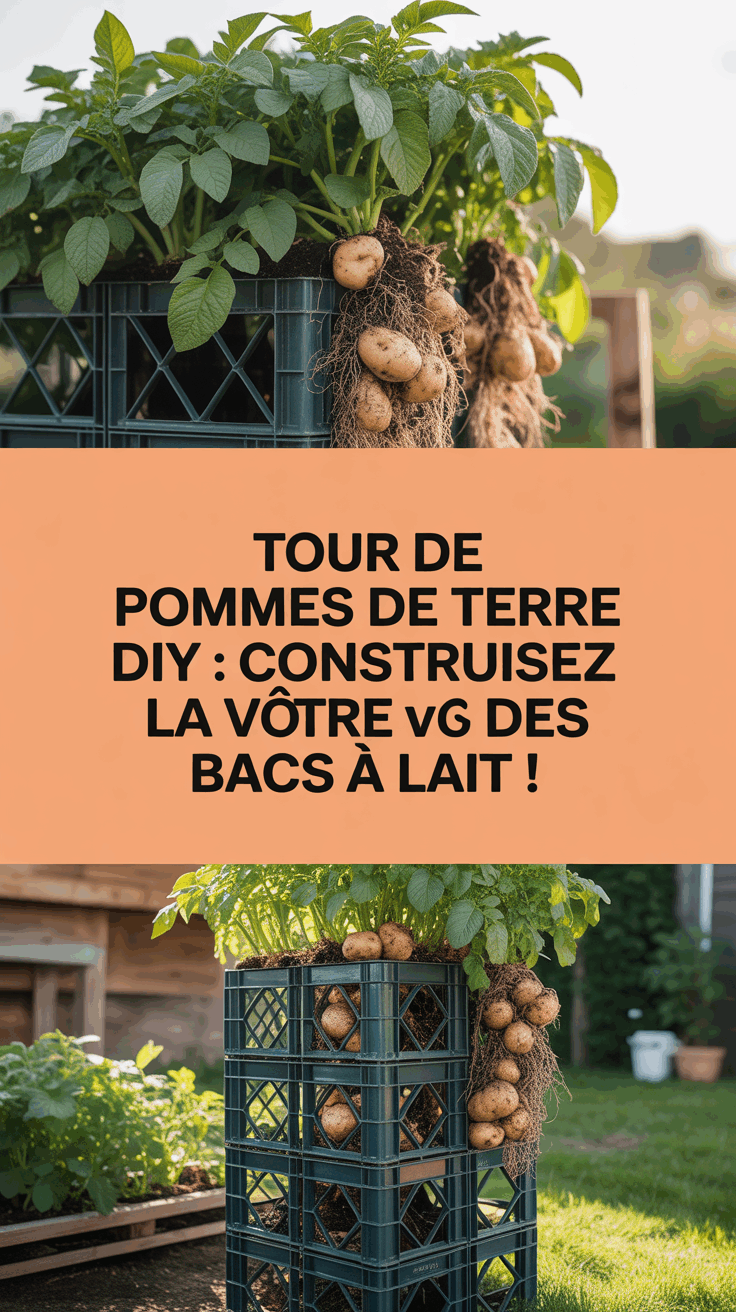 Tour de pommes de terre DIY : Construisez la vôtre avec des bacs à lait ...
